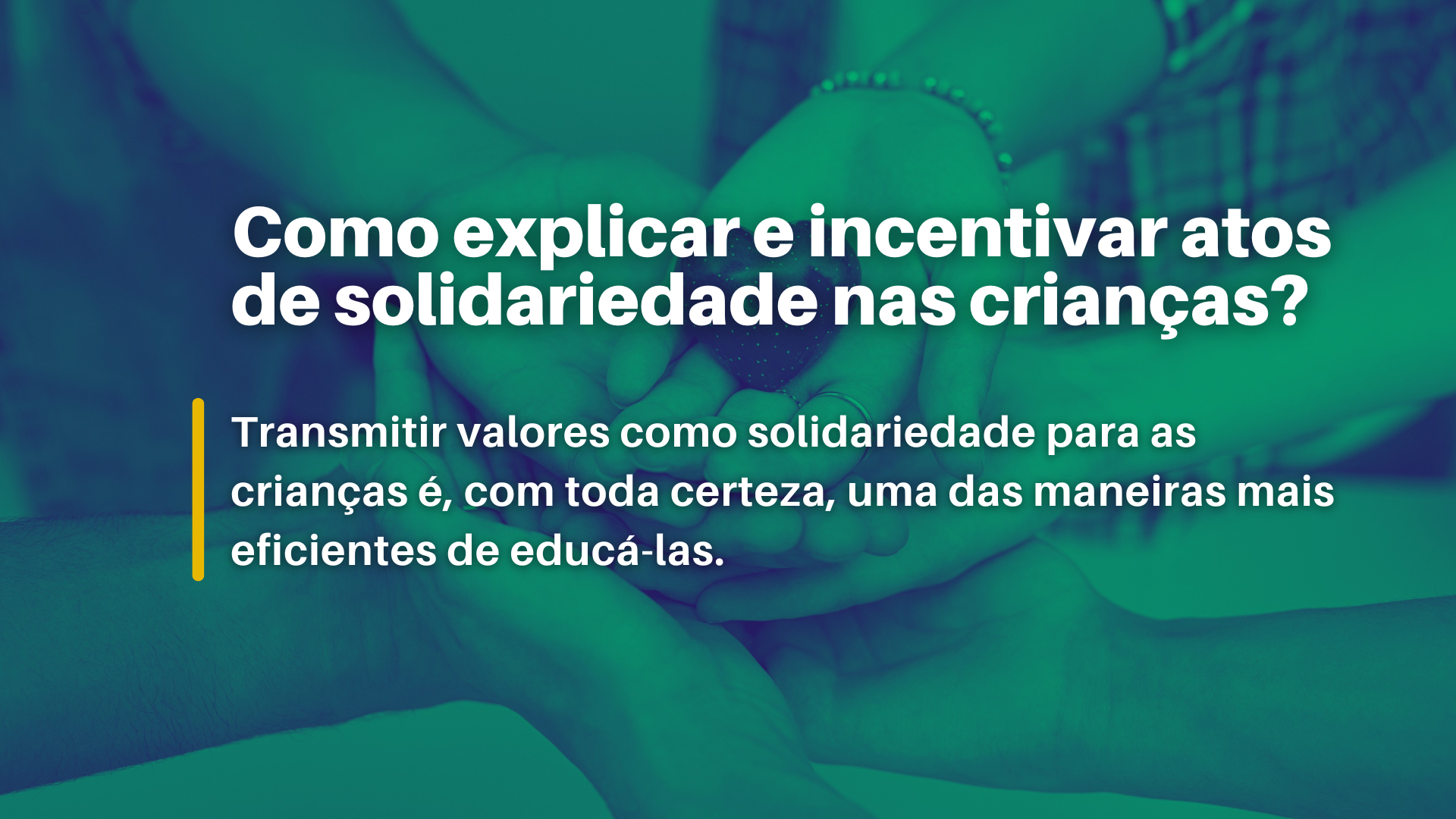 Como explicar e incentivar atos de solidariedade nas crianças? - IAM ...